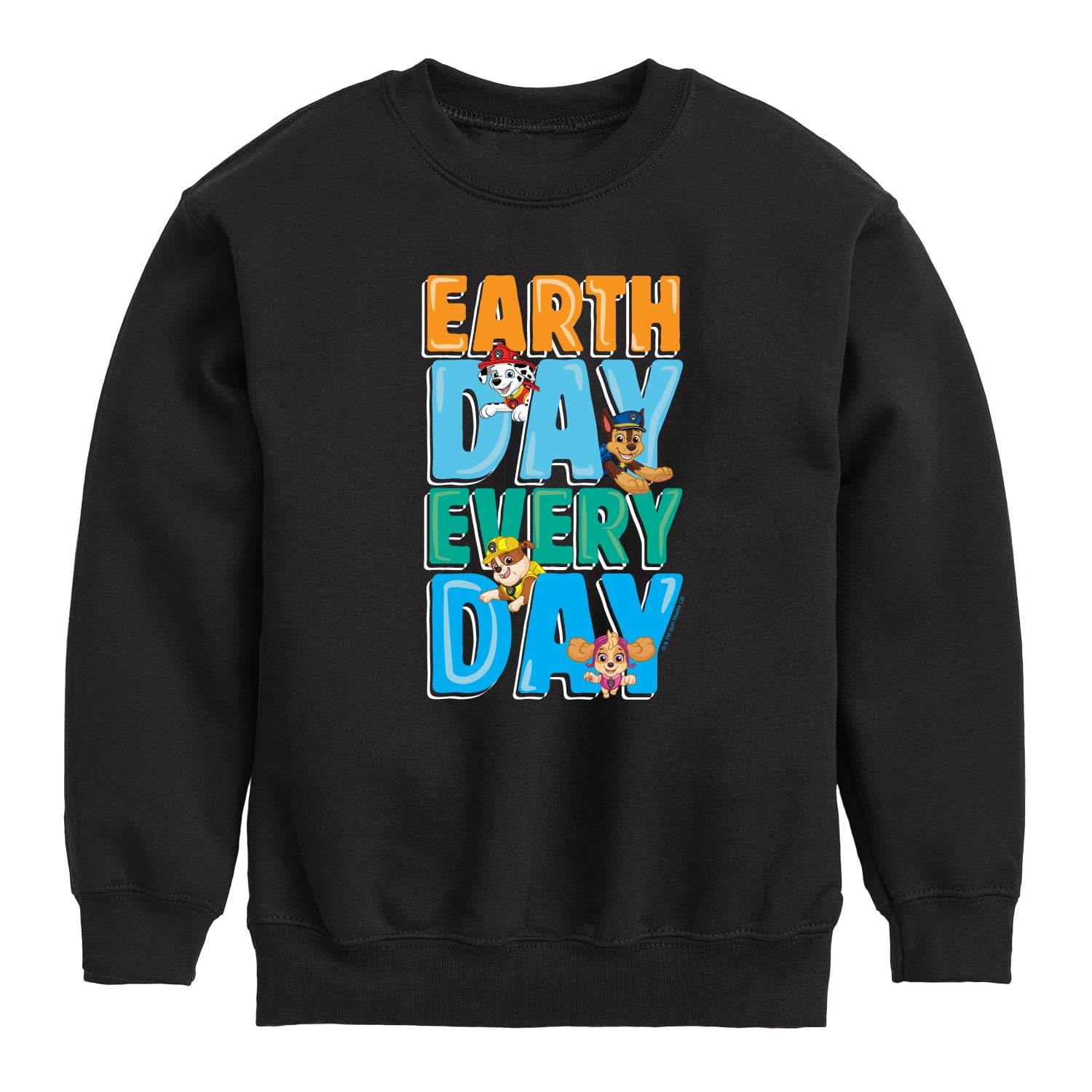 Paw Patrol - Earth Every Day - Toddler And Youth Crewneck Fleece ...
