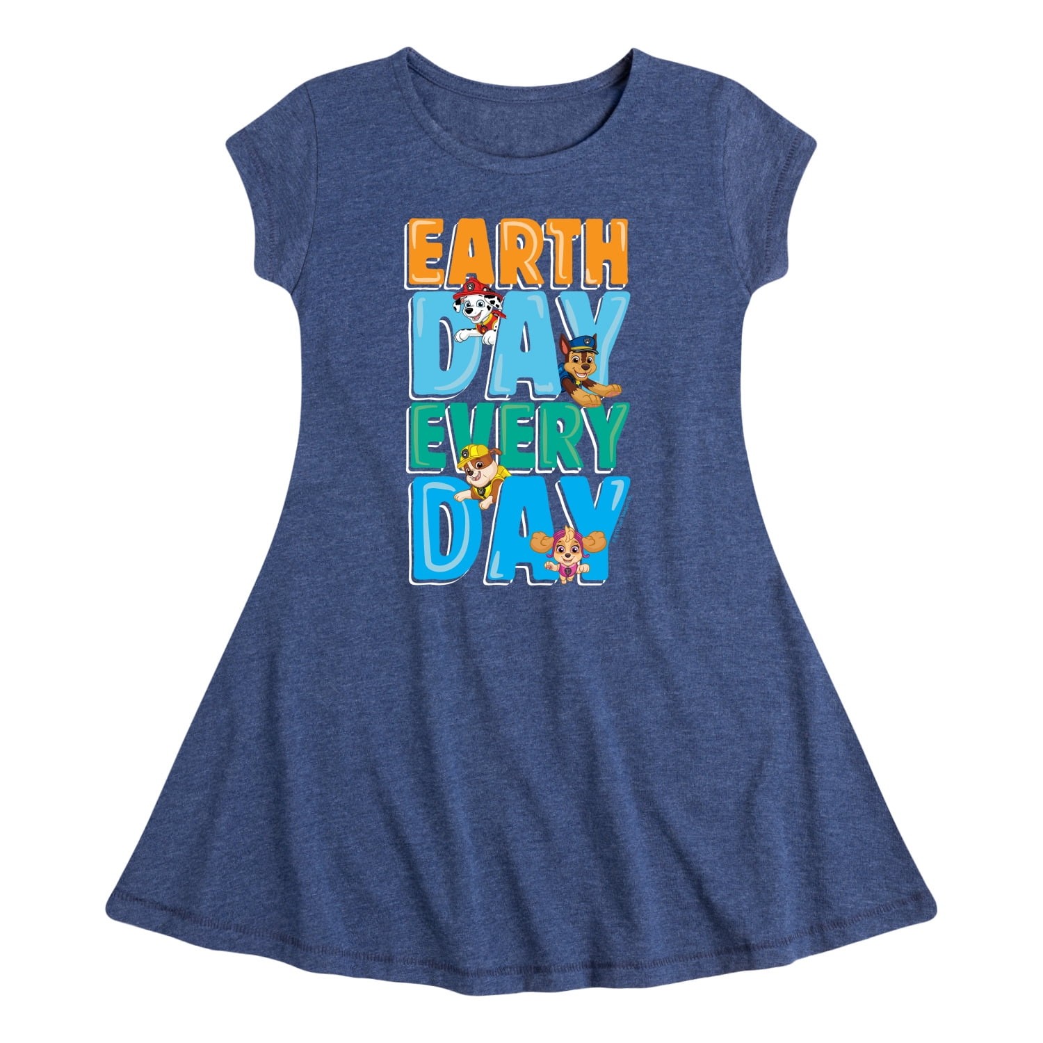 Paw Patrol - Earth Every Day - Toddler And Youth Girls Fit And Flare ...