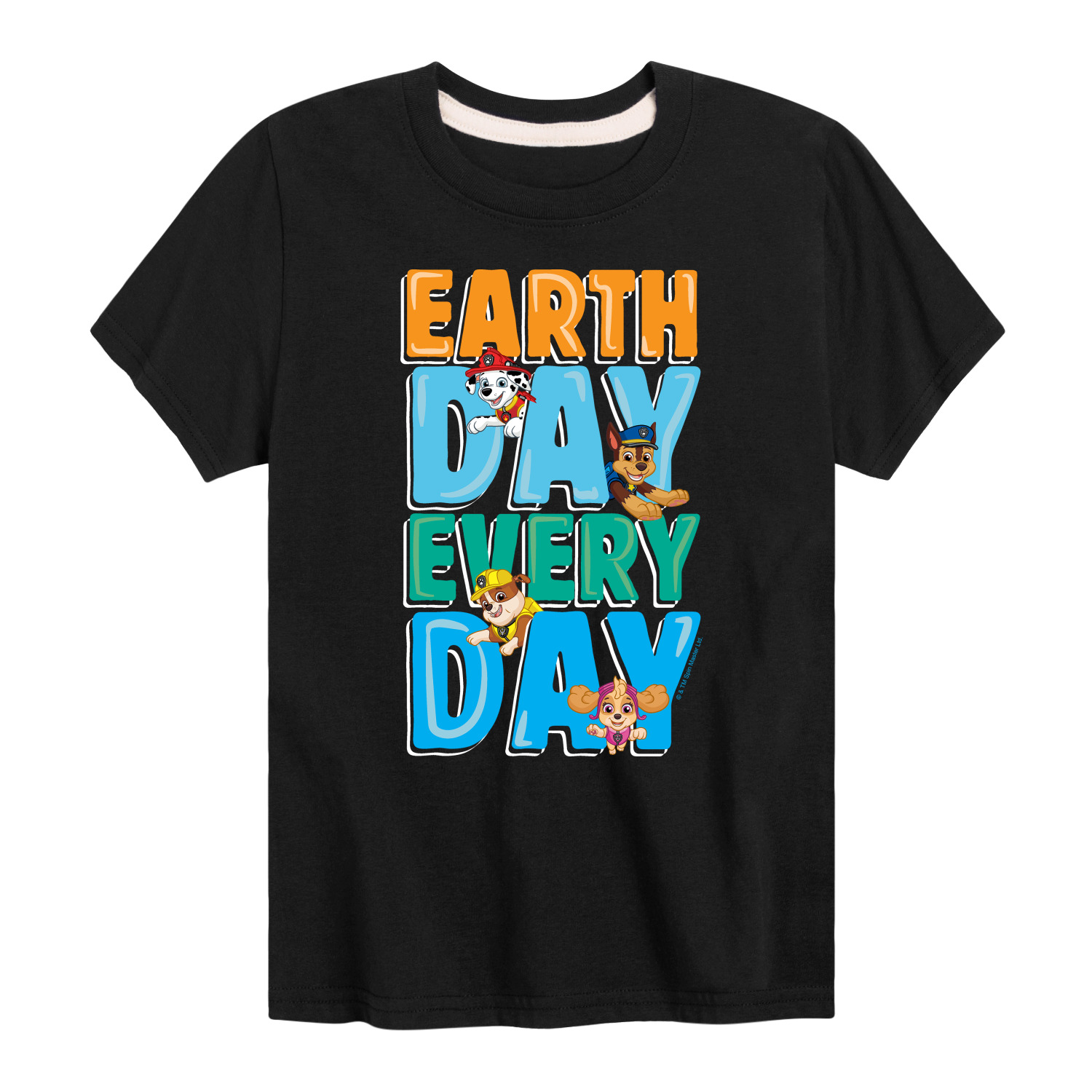 Paw Patrol - Earth Every Day - Toddler And Youth Short Sleeve Graphic T ...