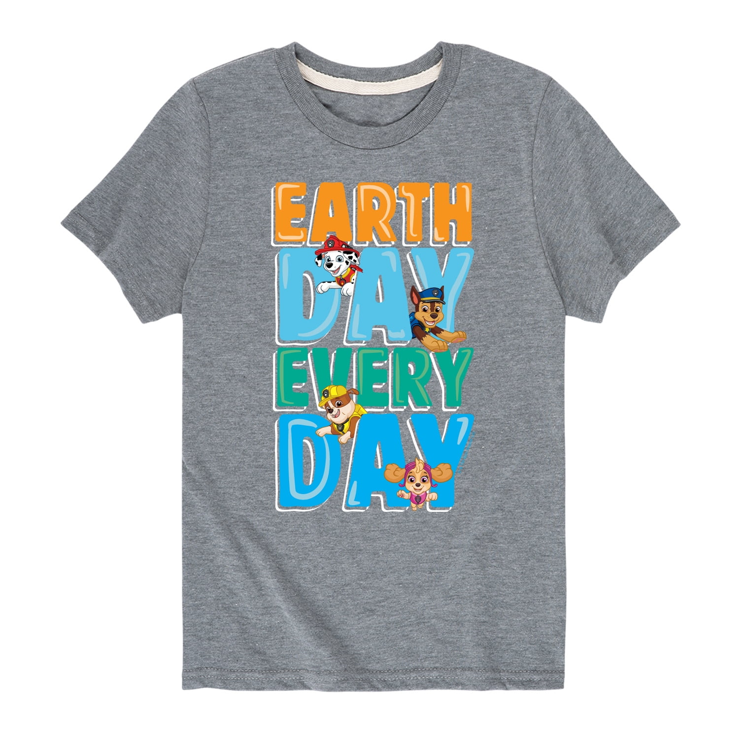 Paw Patrol - Earth Every Day - Toddler And Youth Short Sleeve Graphic T ...