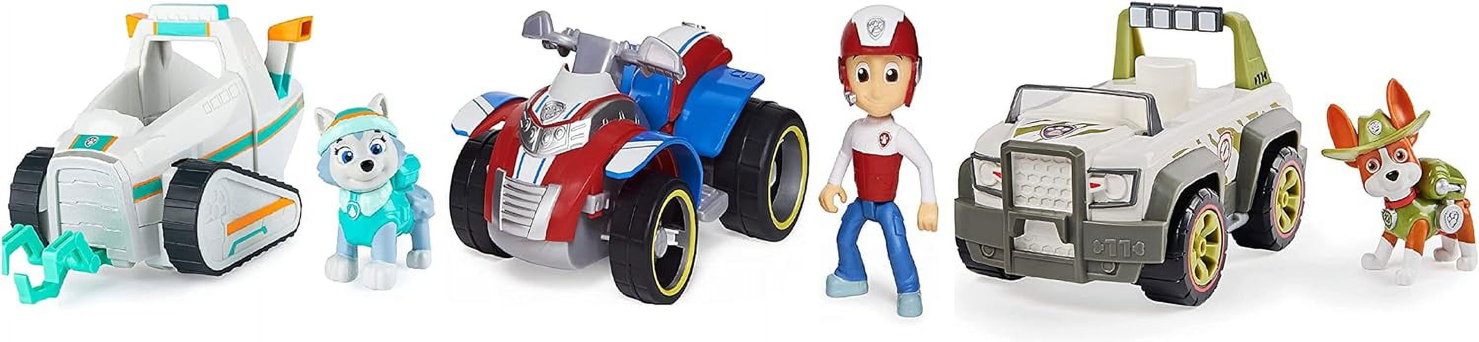 Paw Patrol Everest's Snow Plow, Ryder's Rescue ATV Vehicle Set with ...