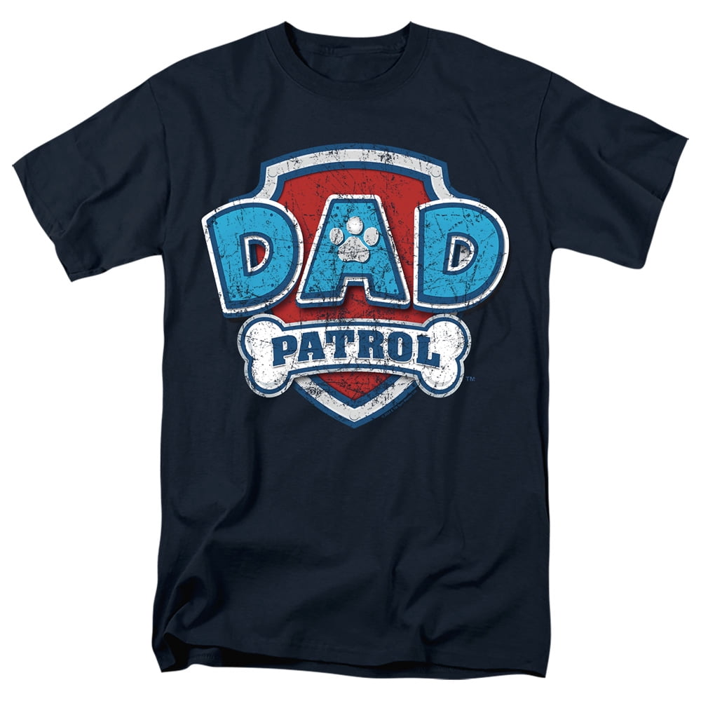 Paw Patrol Father's Day Dad Patrol Unisex Adult T Shirt, Navy, Small ...