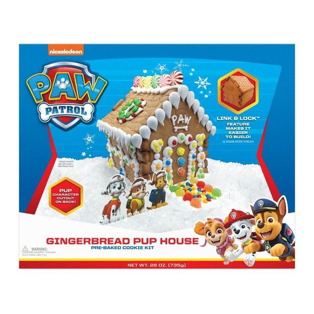 Paw Patrol DIY Kids Easy Gingerbread Pup House Making Kit - Walmart.com