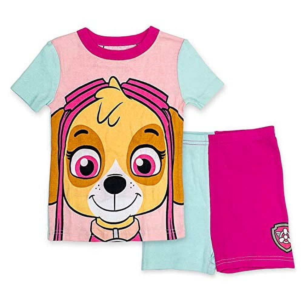 Paw Patrol Girl's 2 Piece PJ Set,Mint,100% Cotton,Toddler Girl's Size ...