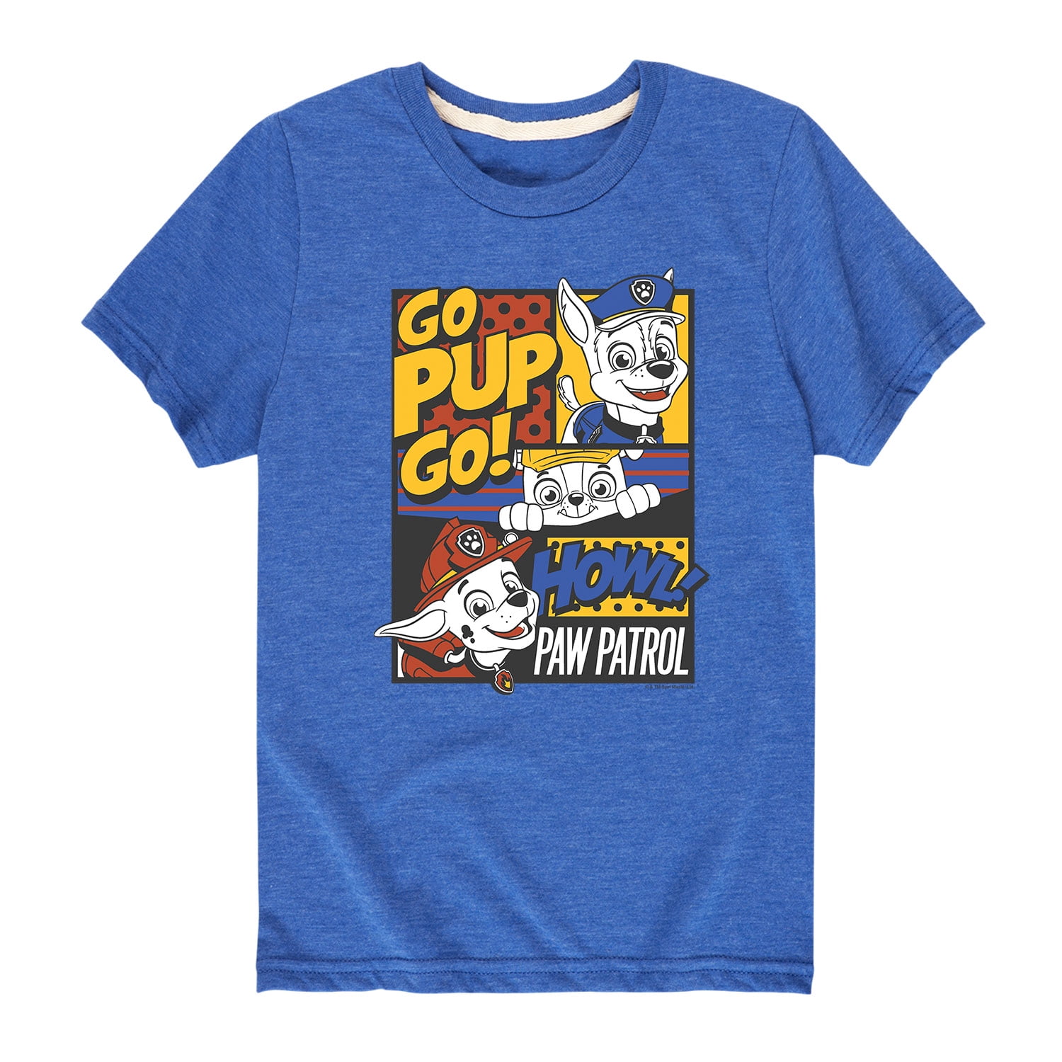 Paw Patrol - Go Pup Go - Toddler And Youth Short Sleeve Graphic T-Shirt ...