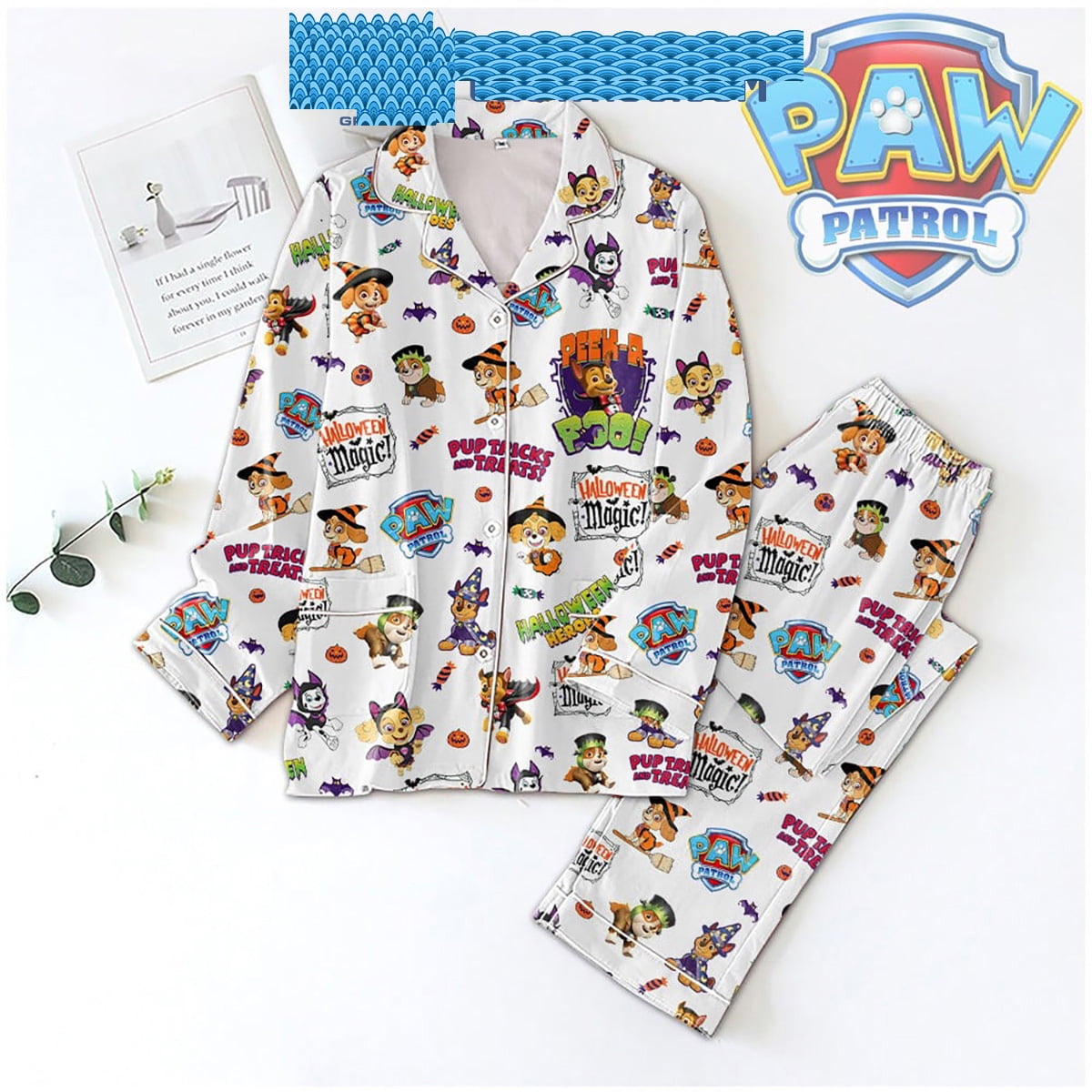 Paw Patrol Halloween Magic Peek A Poo Pajamas Set - Walmart.com