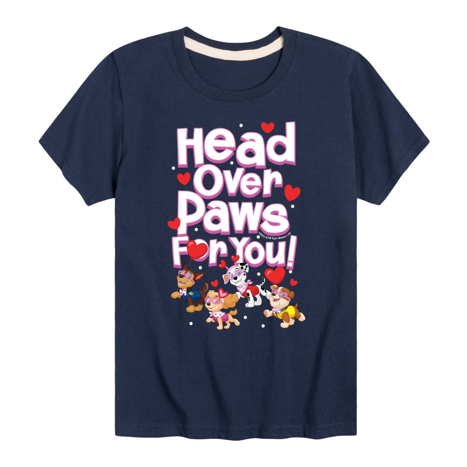 Paw Patrol - Head Over Paws For You - Toddler And Youth Short Sleeve ...