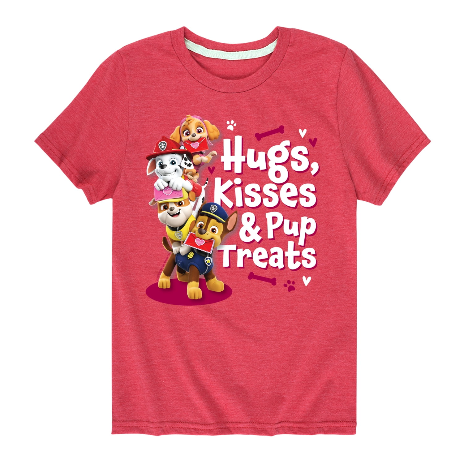 Paw Patrol - Hugs Kisses Pup Treats - Toddler And Youth Short Sleeve ...