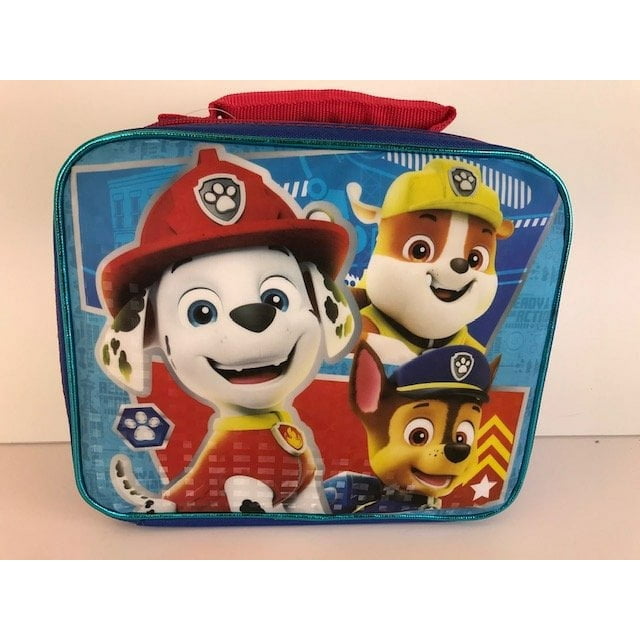 Paw Patrol Insulated Lunch Box Chase Rubble Marshall Zuma Rocky Skye ...