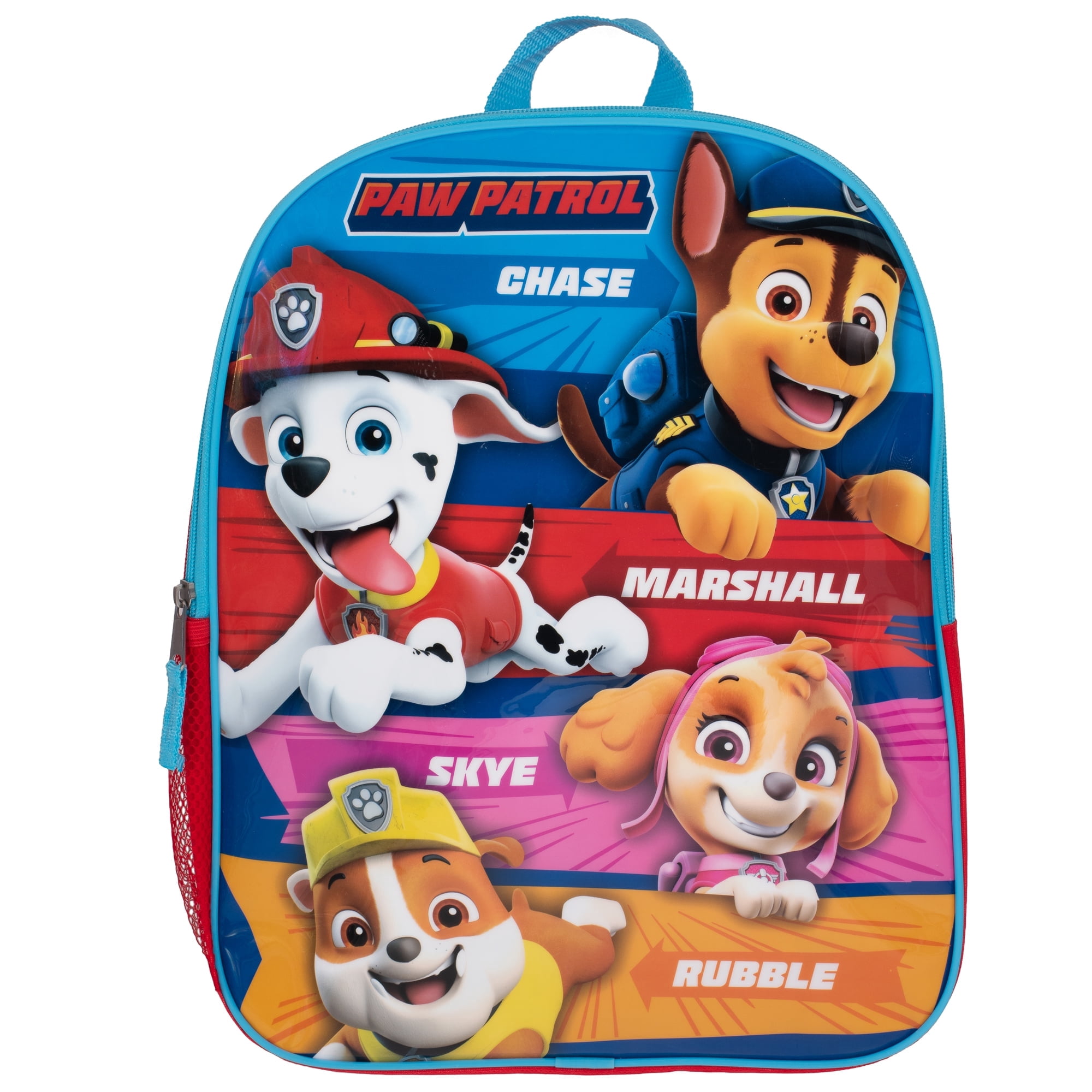 Paw Patrol Kids Backpack, Chase Marshall Skye Rubble 15" School Bag ...