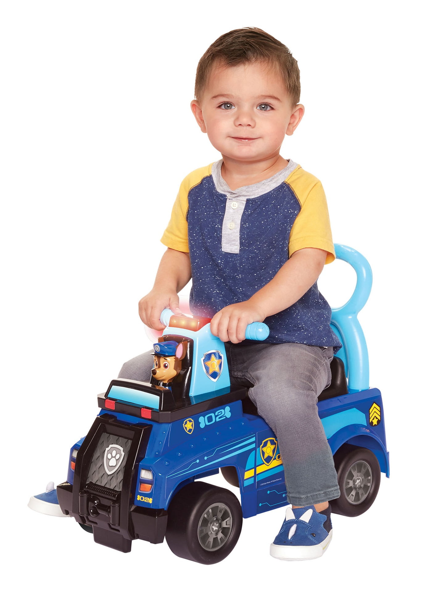 Paw Patrol Kids Ride On Chase Cruiser Push Ride-On with Lights and ...