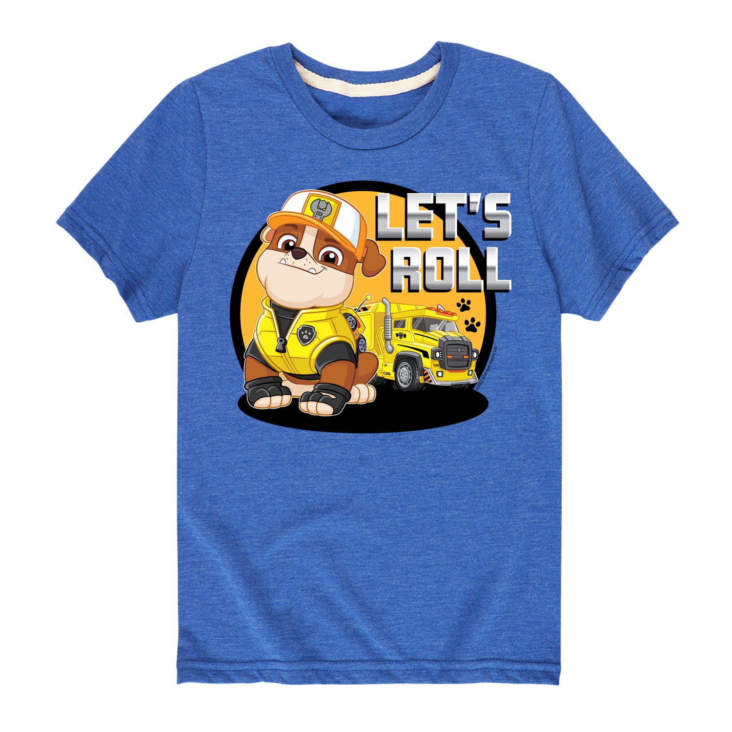 Paw Patrol - Let's Roll Rubble - Toddler And Youth Short Sleeve Graphic ...