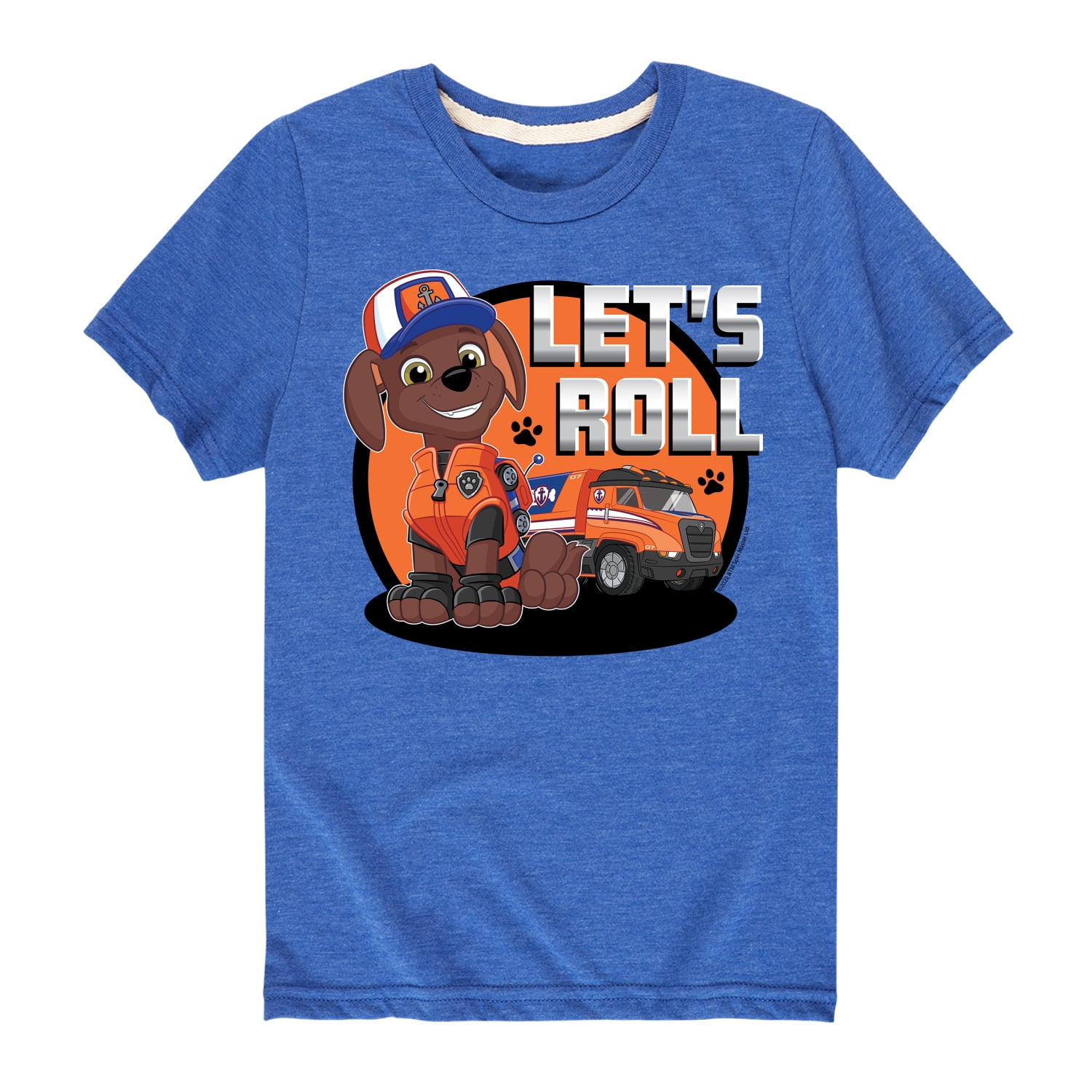 Paw Patrol - Let's Roll Zuma - Toddler And Youth Short Sleeve Graphic T ...