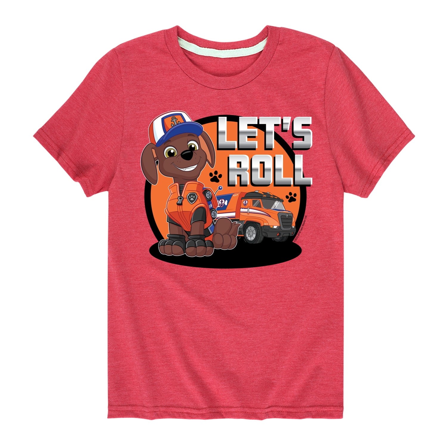 Paw Patrol - Let's Roll Zuma - Toddler And Youth Short Sleeve Graphic T ...