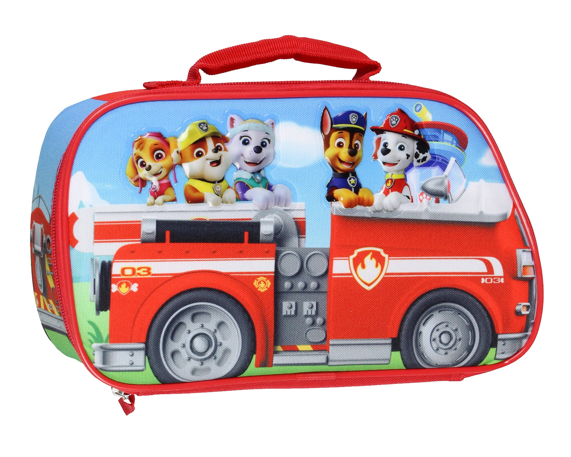 Paw Patrol Lunch Box Skye Chase Marshall Fire Engine Truck Kids ...