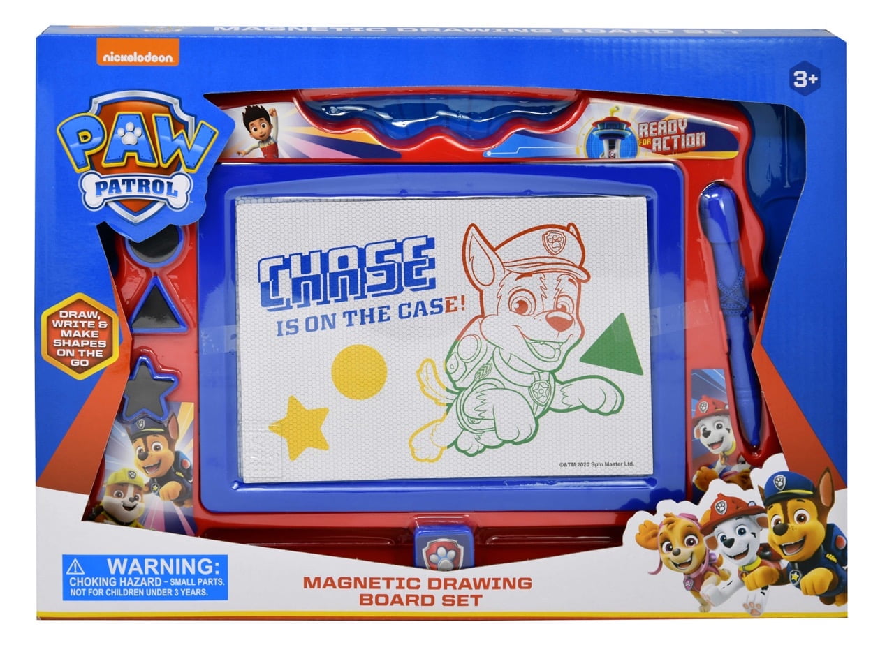 Paw Patrol Magnetic Drawing Board For Kids Set - Fun Superhero Magnetic ...