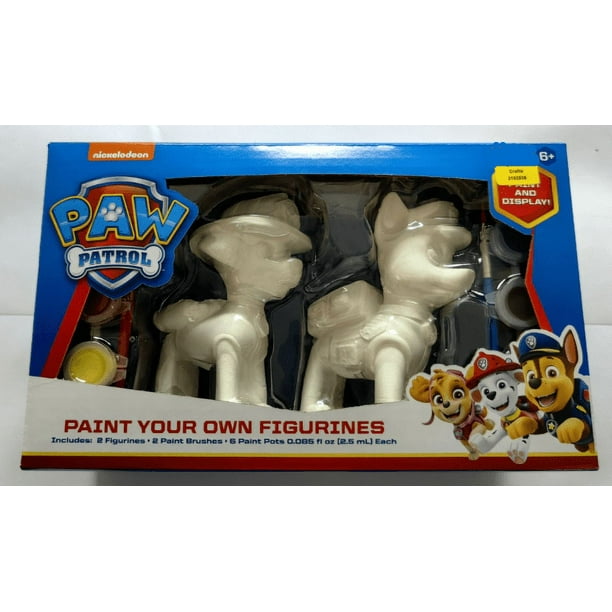 Paw Patrol Marshall & Chase Figurines DIY Paint Set Arts and Crafts for ...