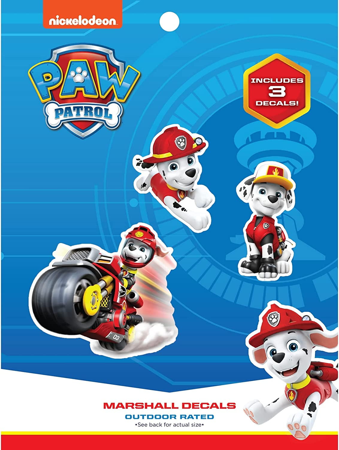 Nickelodeon Paw Patrol Marshall Vinyl Decals - Set of 3 for Laptop ...