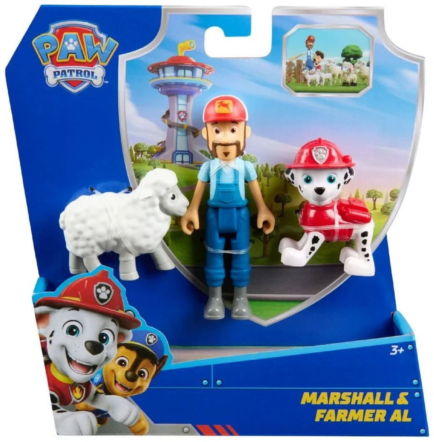 Paw Patrol Marshall & Farmer Al Figure Set (with Sheep) - Walmart.com