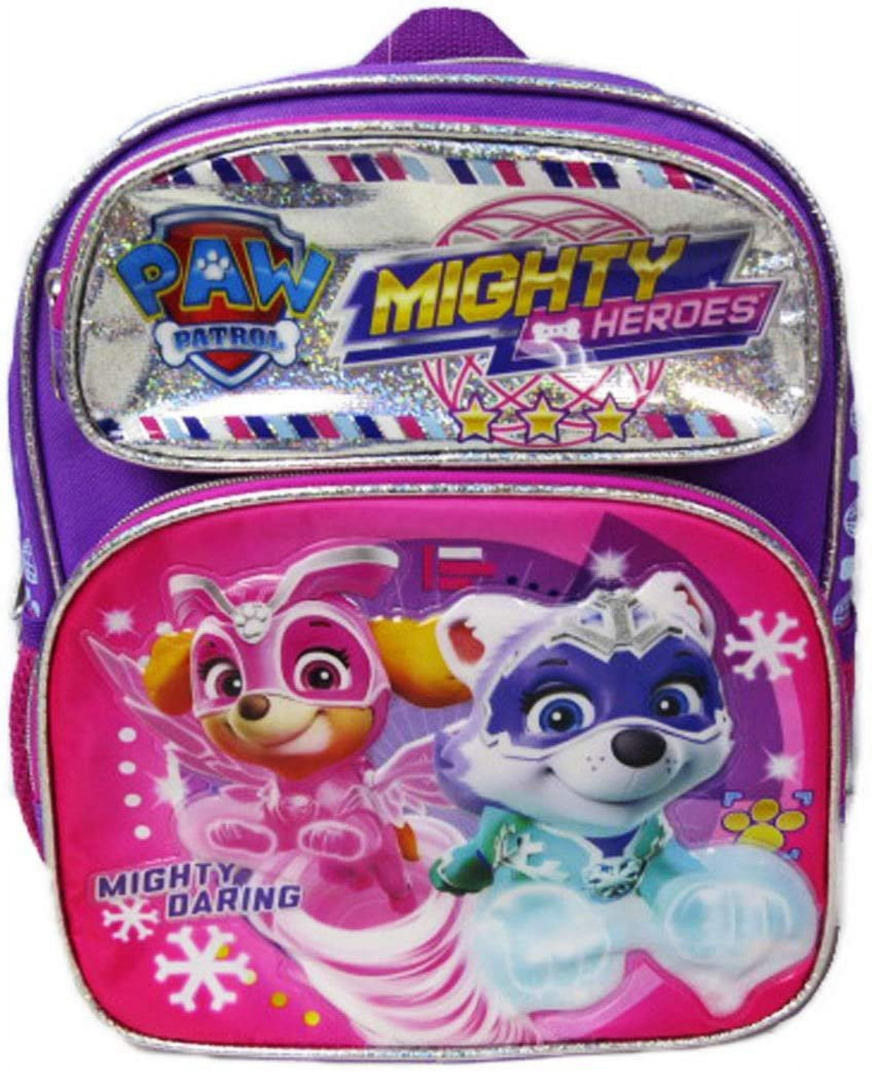 Paw Patrol - Mighty Pups 12" Deluxe Toddler Size Backpack - Super Hero ...