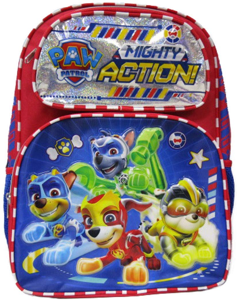 Paw Patrol - Mighty Pups 16" Deluxe Full Size Backpack - Super Hero ...