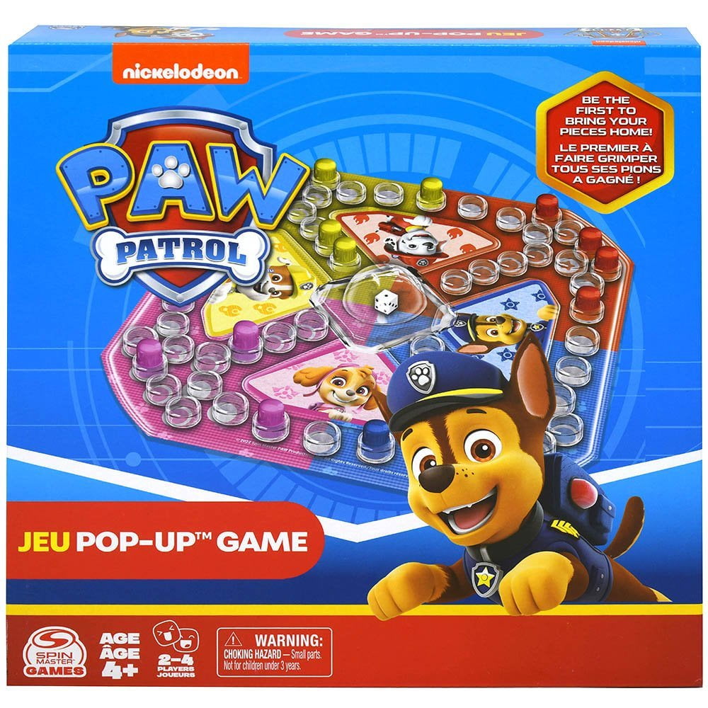 Paw Patrol Nicklodeon Unisex Pop Up Board Games - Walmart.com