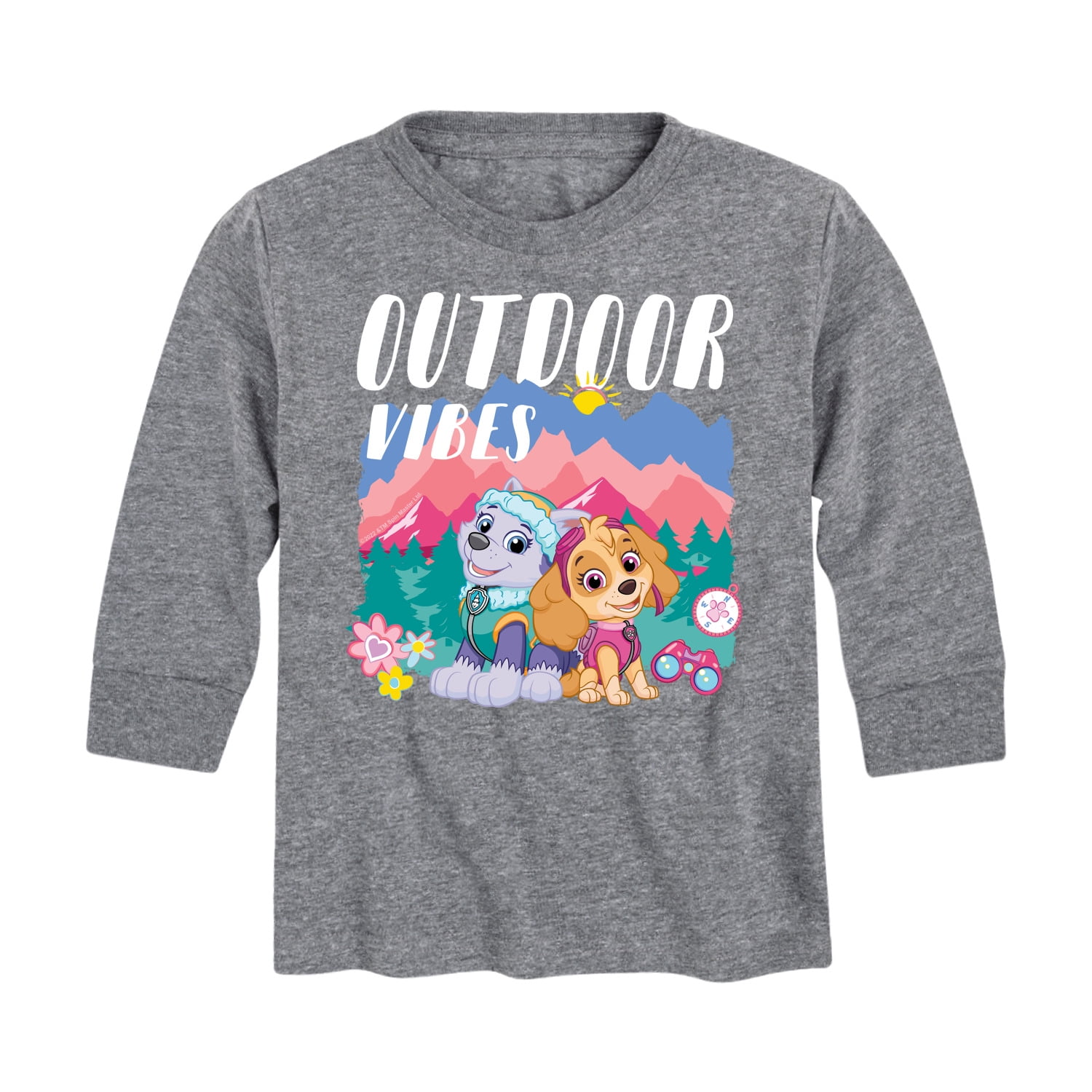 Paw Patrol - Outdoor Vibes - Toddler And Youth Long Sleeve Graphic T ...
