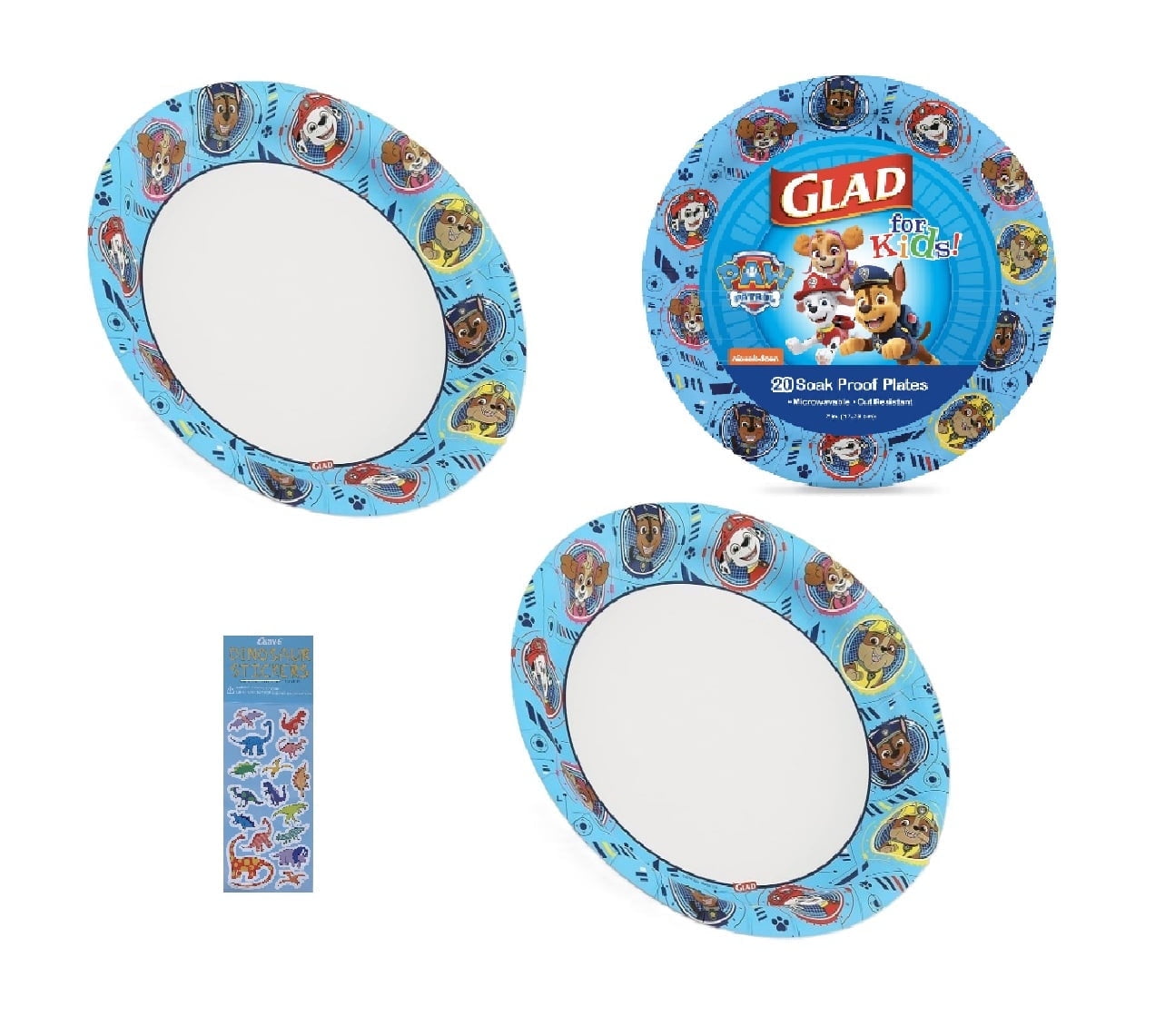Paw Patrol Party Supplies Bundle Pack includes 40 Dessert Paper Plates ...
