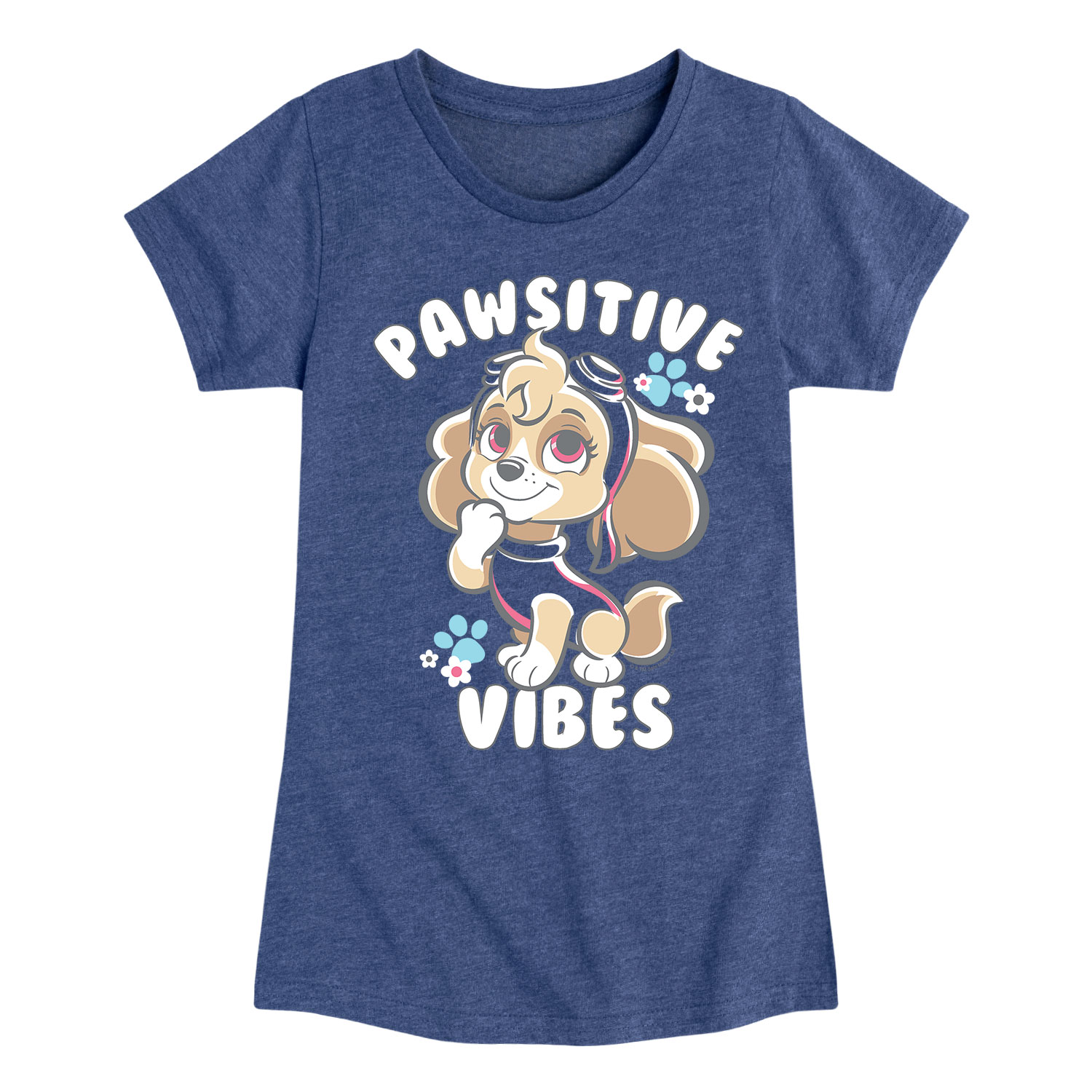Paw Patrol - Pawsitive Vibes - Toddler And Youth Girls Short Sleeve ...