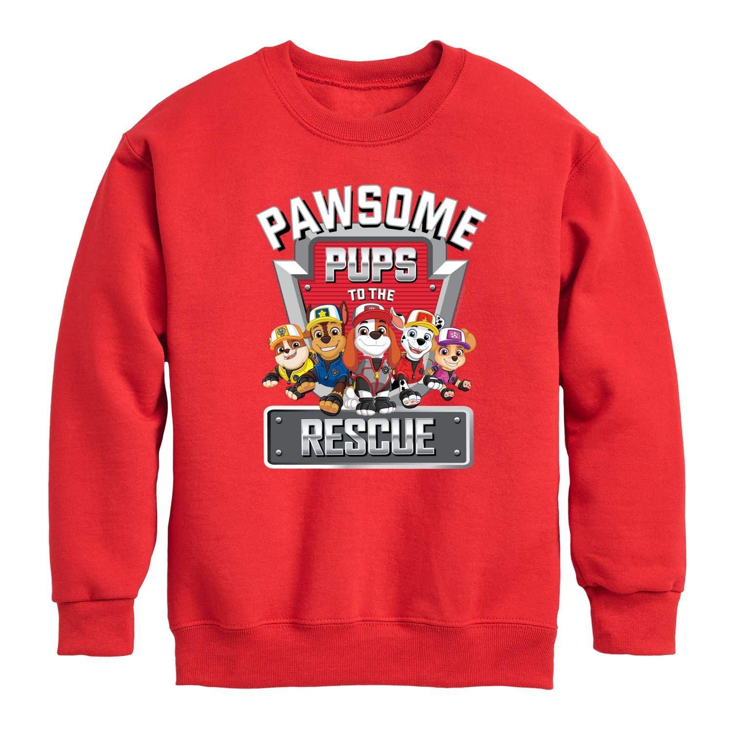 Paw Patrol - Pawsome Pups To The Rescue - Toddler And Youth Crewneck ...