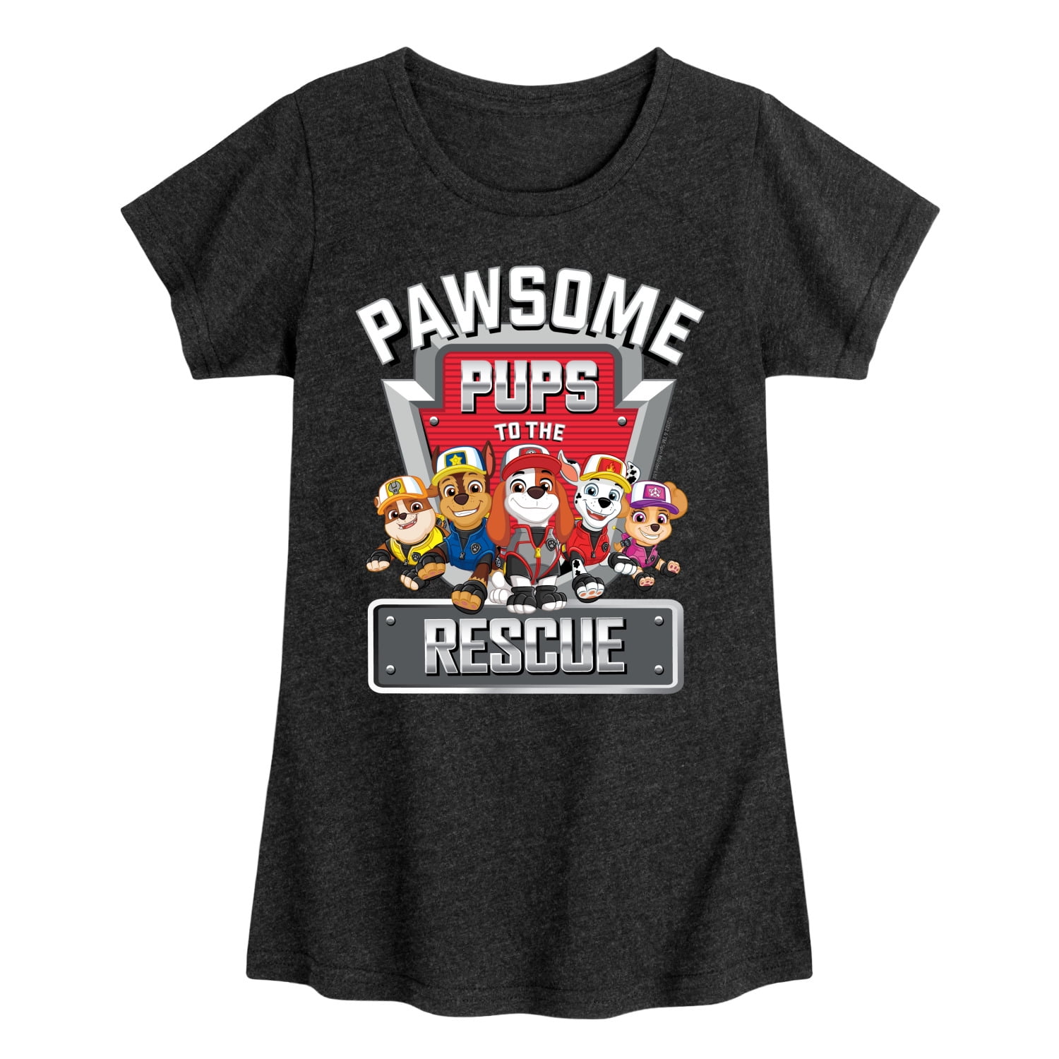 Paw Patrol - Pawsome Pups To The Rescue - Toddler And Youth Girls Short ...