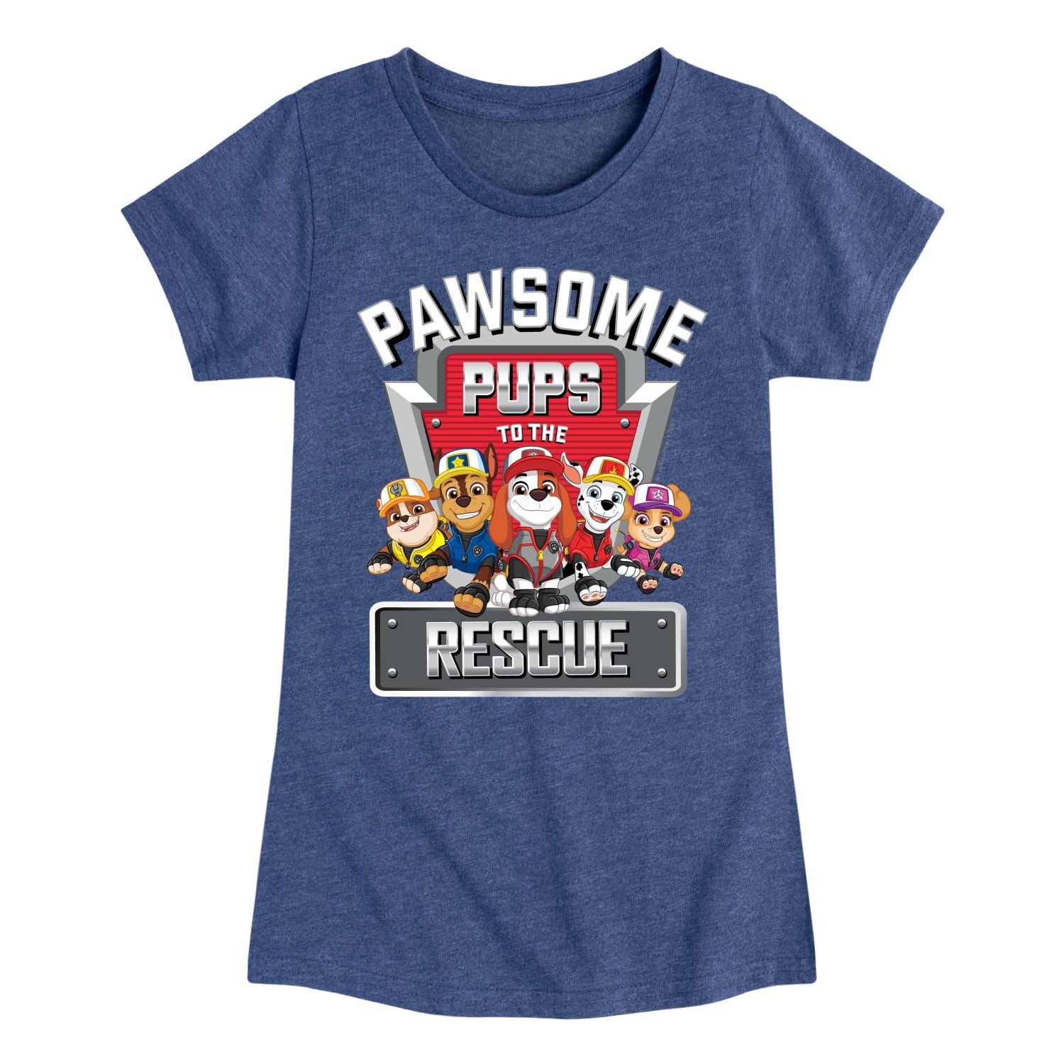 Paw Patrol - Pawsome Pups To The Rescue - Toddler And Youth Girls Short ...