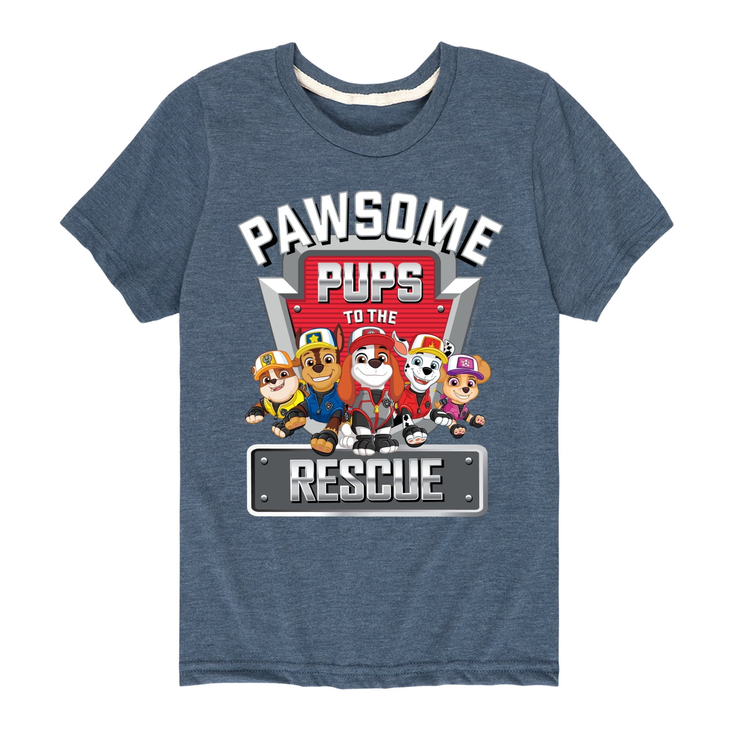 Paw Patrol - Pawsome Pups To The Rescue - Toddler And Youth Short ...