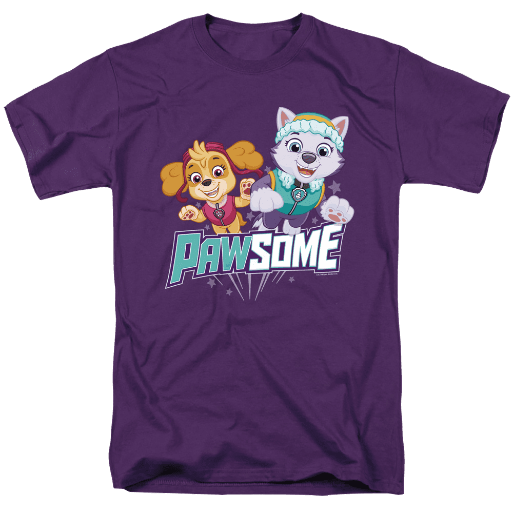 Paw Patrol Pawsome Skye And Everest Mens Regular Fit T Shirt