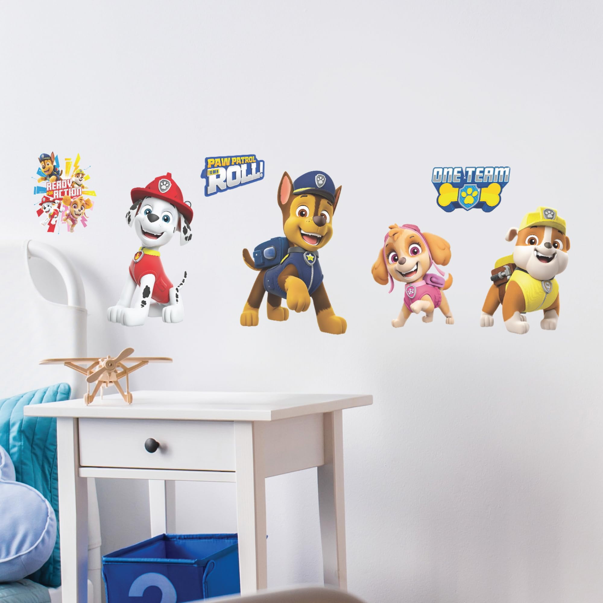 Paw Patrol Puppies Wall Decals - Chase Marshall Rubble Skye Vinyl Wall ...