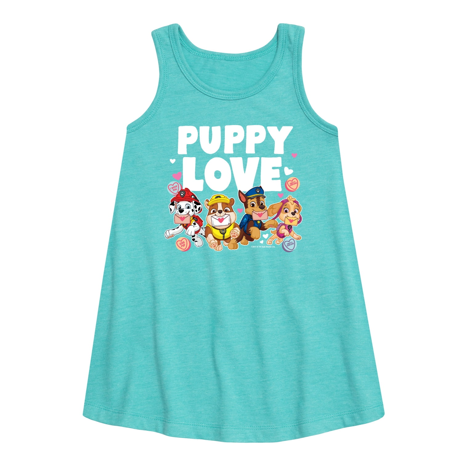 Paw Patrol - Puppy Luv - Toddler and Youth Girls A-line Dress - Walmart.com