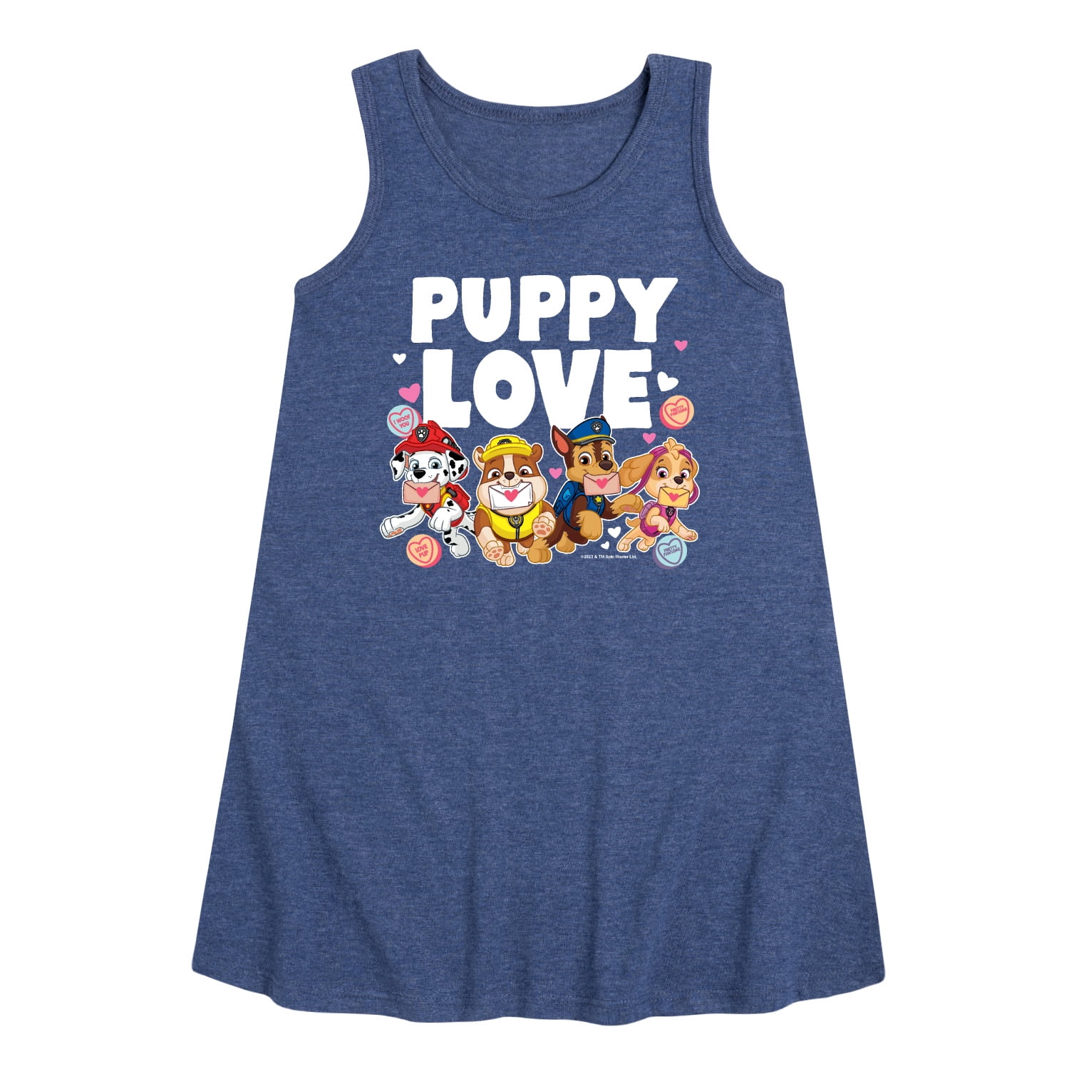 Paw Patrol - Puppy Luv - Toddler and Youth Girls A-line Dress - Walmart.com