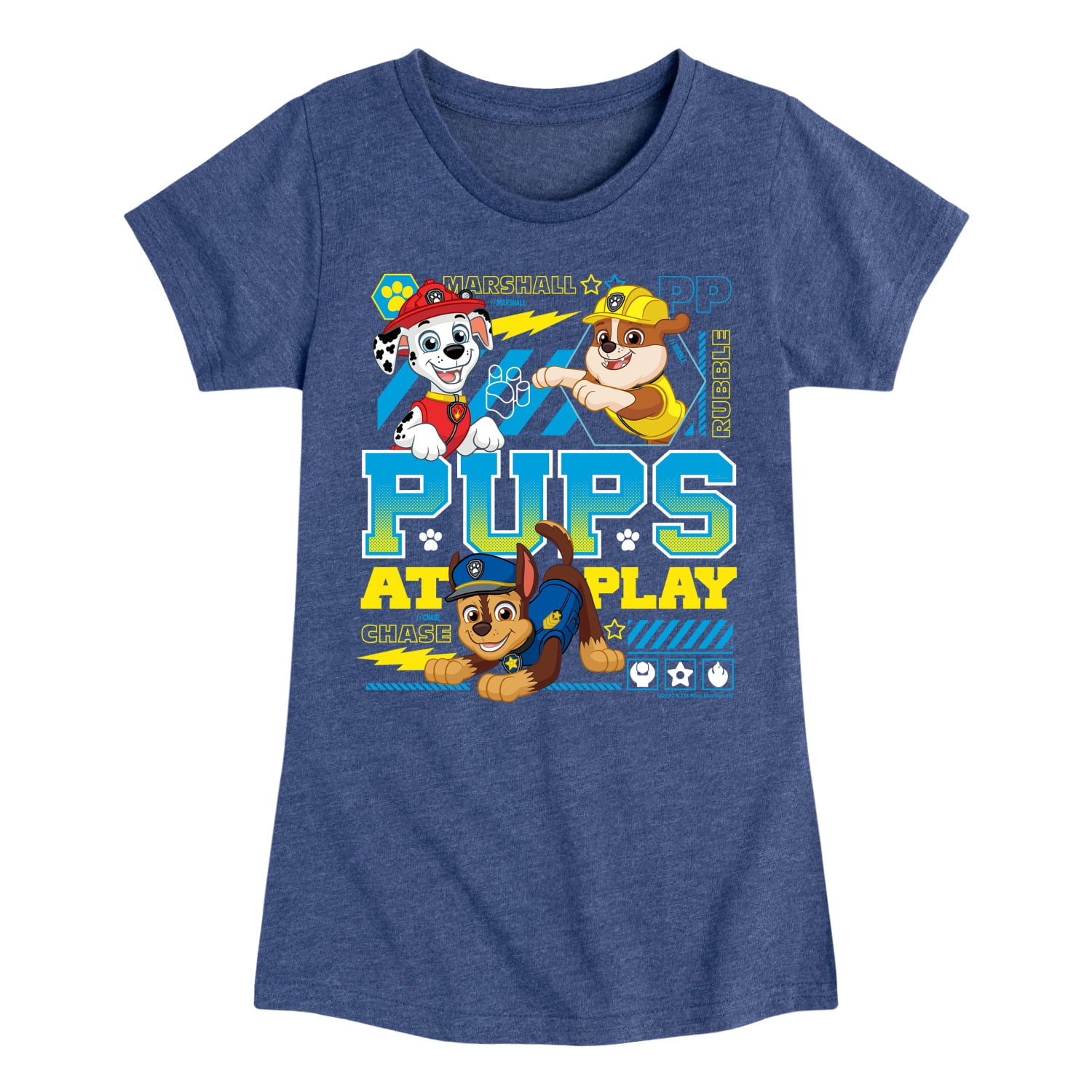 Paw Patrol - Pups At Play - Toddler & Youth Girls Short Sleeve Graphic ...