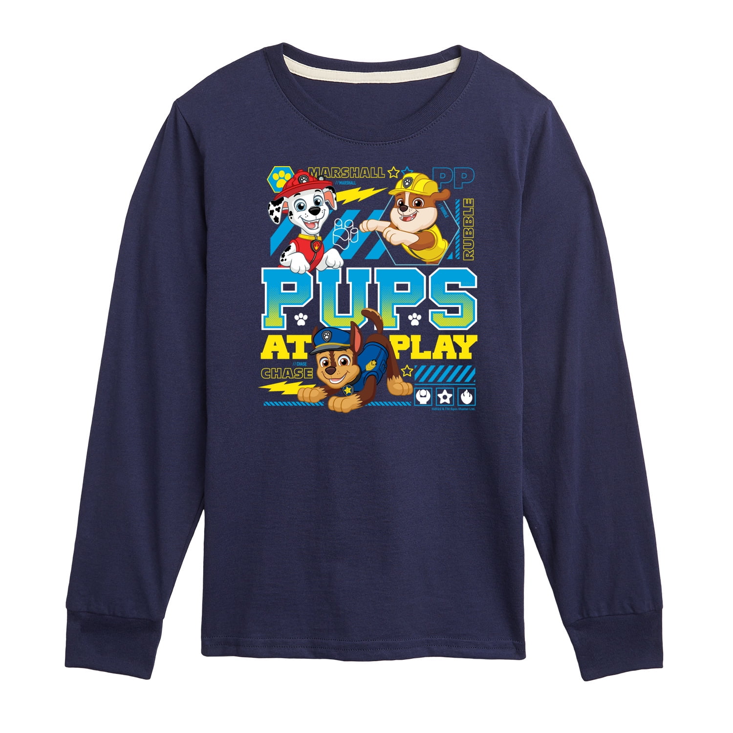 Paw Patrol - Pups At Play - Toddler & Youth Long Sleeve Graphic T-Shirt ...