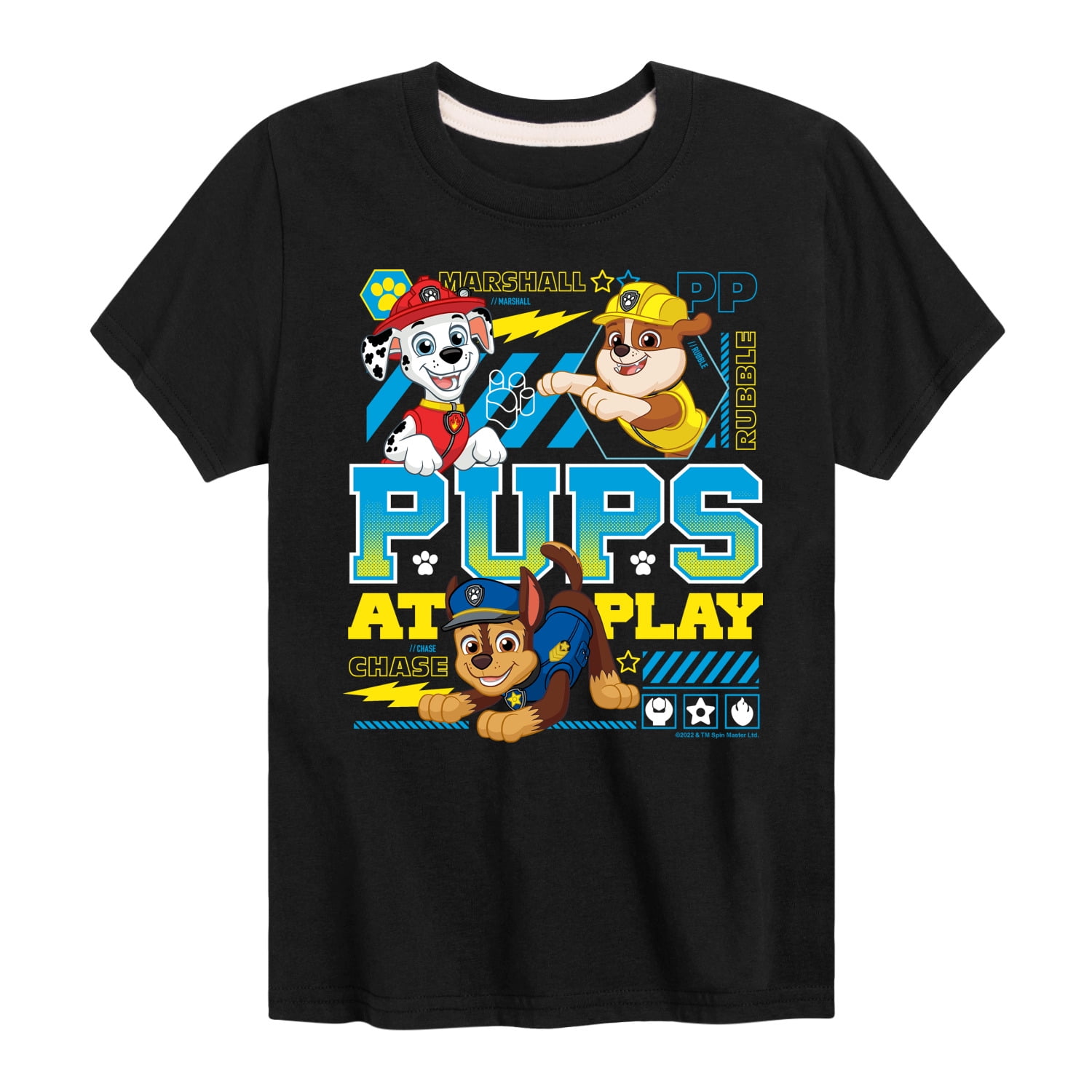 Paw Patrol - Pups At Play - Toddler & Youth Short Sleeve Graphic T ...
