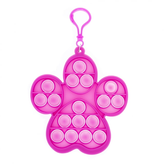 Paw Patrol Push Pop It Sensory Fidget Toy Anxiety Relief Keychain Pink ...