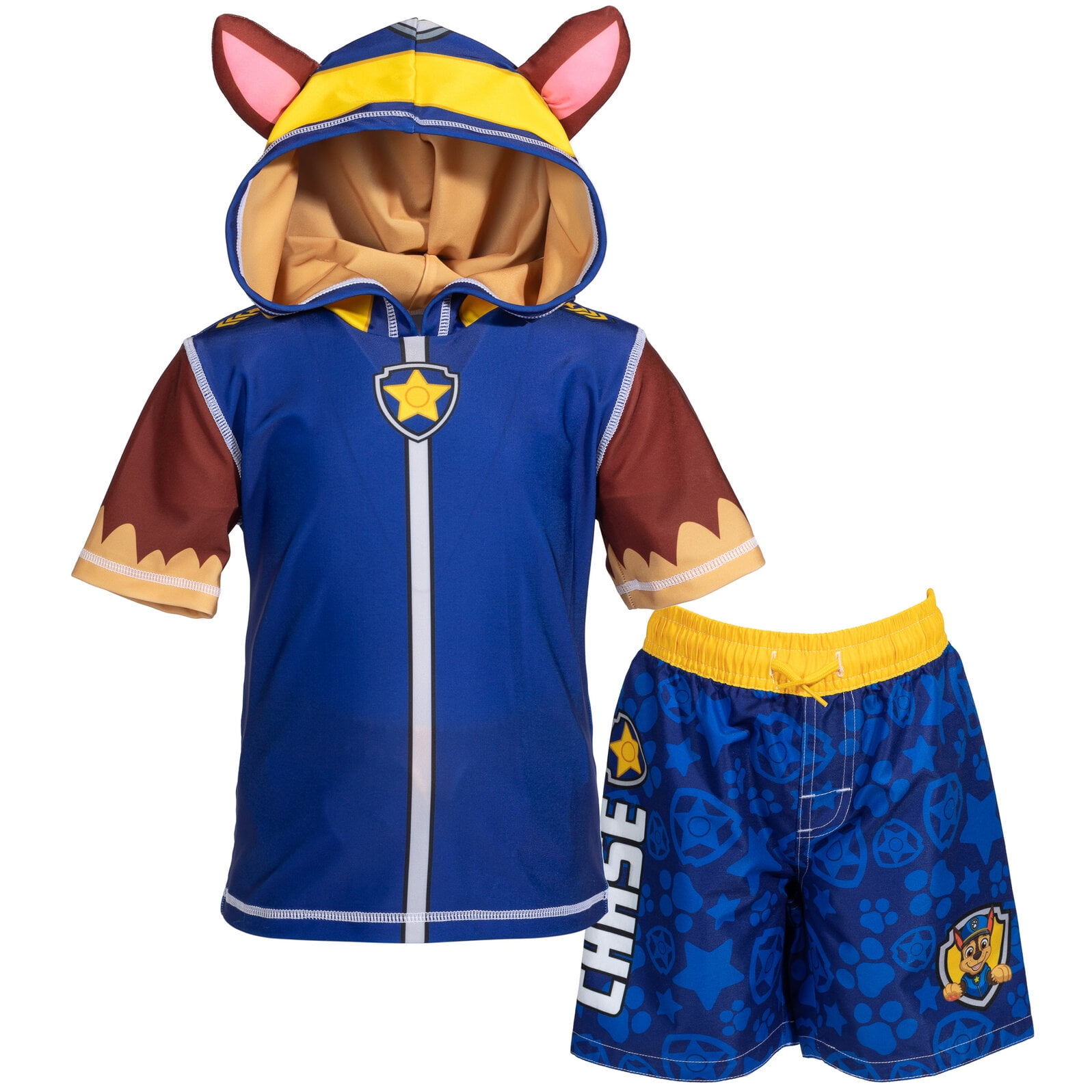 Paw Patrol Rash Guard and Swim Trunks Outfit Set Toddler - Walmart.com