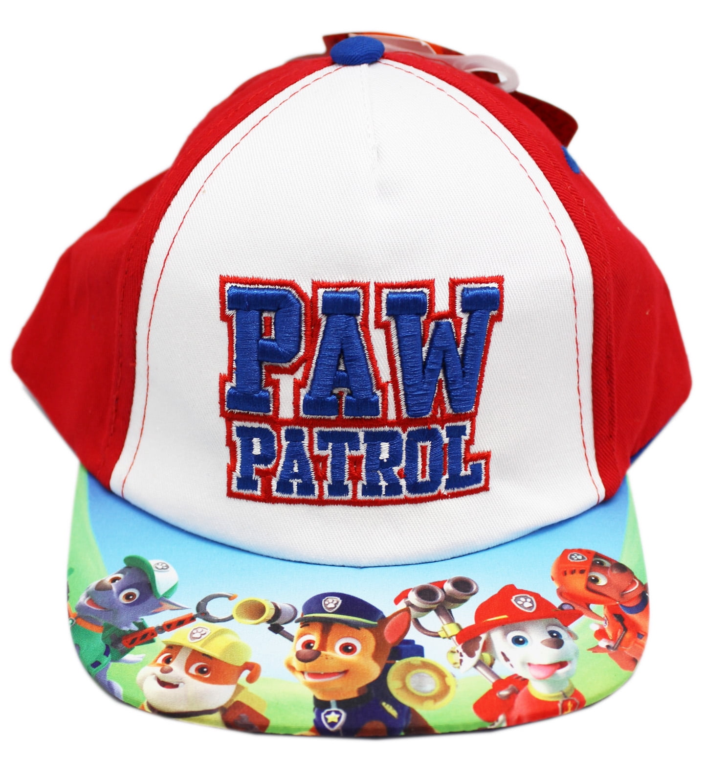 Paw Patrol Red and White Snapback Cap With Character Brim - Walmart.com