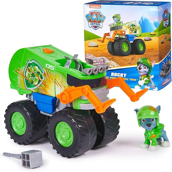 Paw Patrol: Rescue Wheels Rockyâ€™s Recycle Truck, Toy Truck with ...