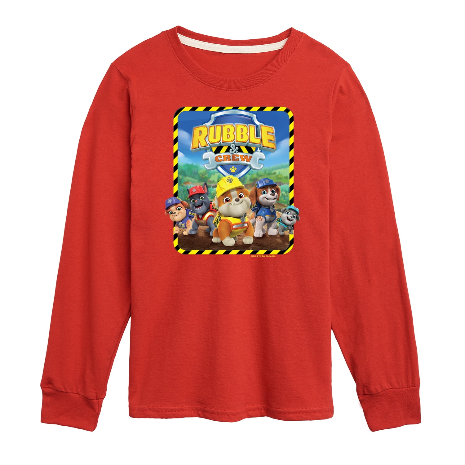Paw Patrol - Rubble & Crew - Toddler & Youth Long Sleeve Graphic T ...