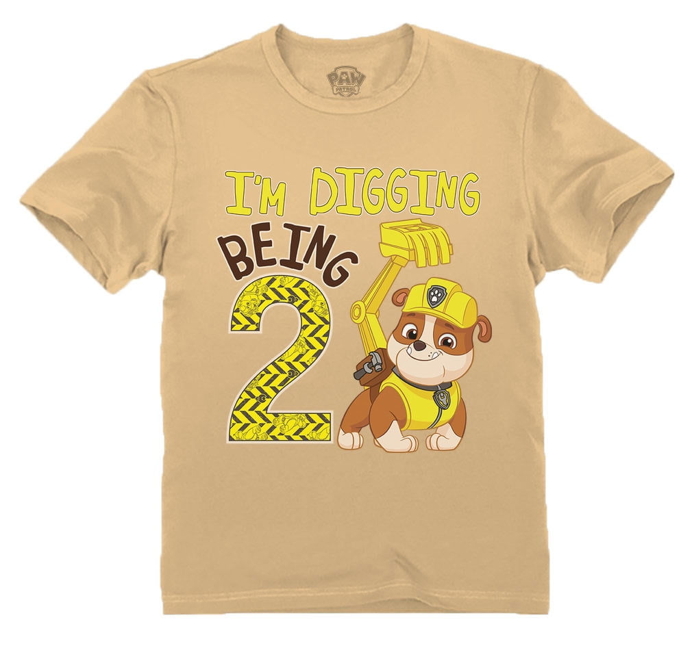 Paw Patrol Rubble Digging 2nd Birthday Official Nickelodeon Toddler ...