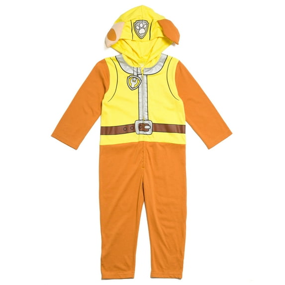 Paw Patrol Rubble Infant Baby Boys or Girls Zip Up Cosplay Coverall ...