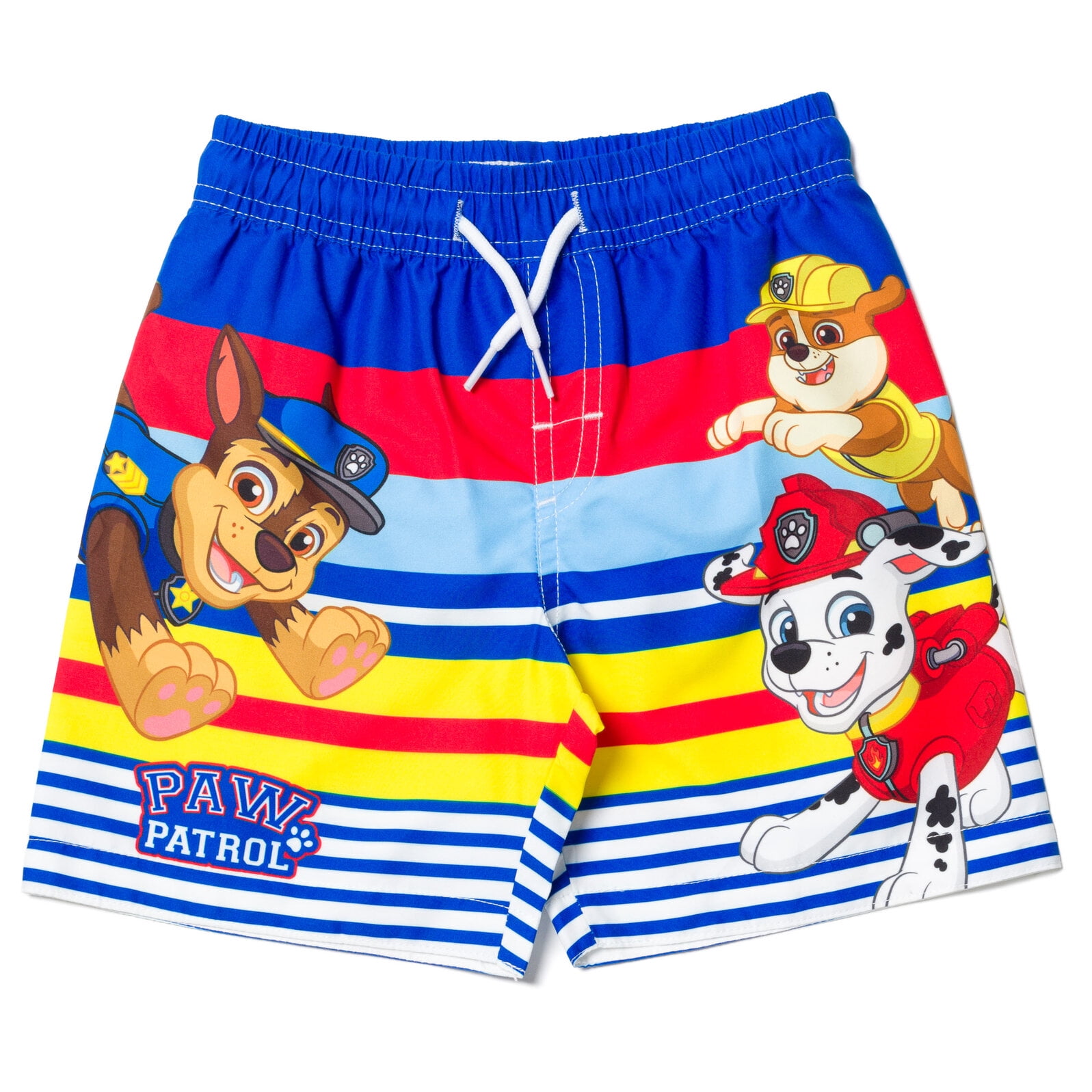 Paw Patrol Rubble Marshall Chase Toddler Boys Swim Trunks Multicolor 2T ...