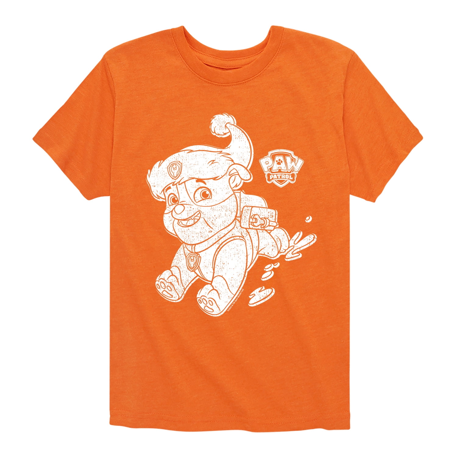 Paw Patrol - Rubble Santa Hat - Toddler And Youth Short Sleeve Graphic ...