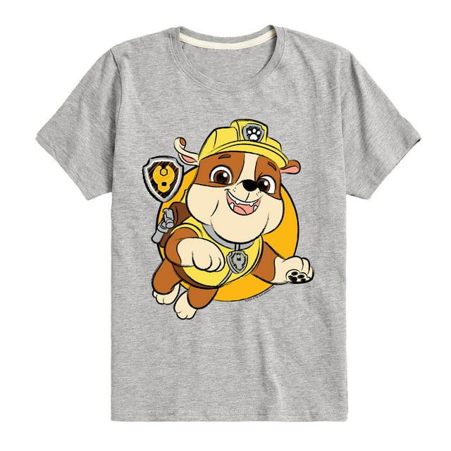 Paw Patrol - Rubble Sketch - Toddler & Youth Short Sleeve Graphic T ...